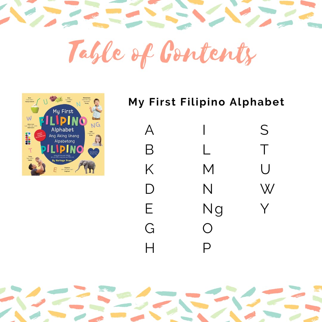 My First Filipino Alphabet / Ang Aking Unang Alpabetong Pilipino ...